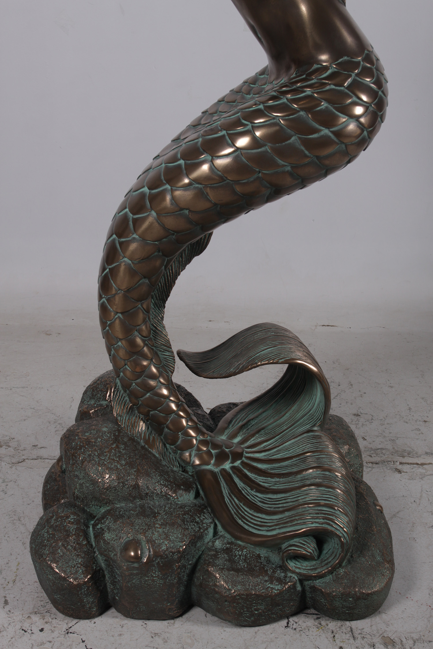 OCEANA 5ft Mermaid Goddess Verde Bronze