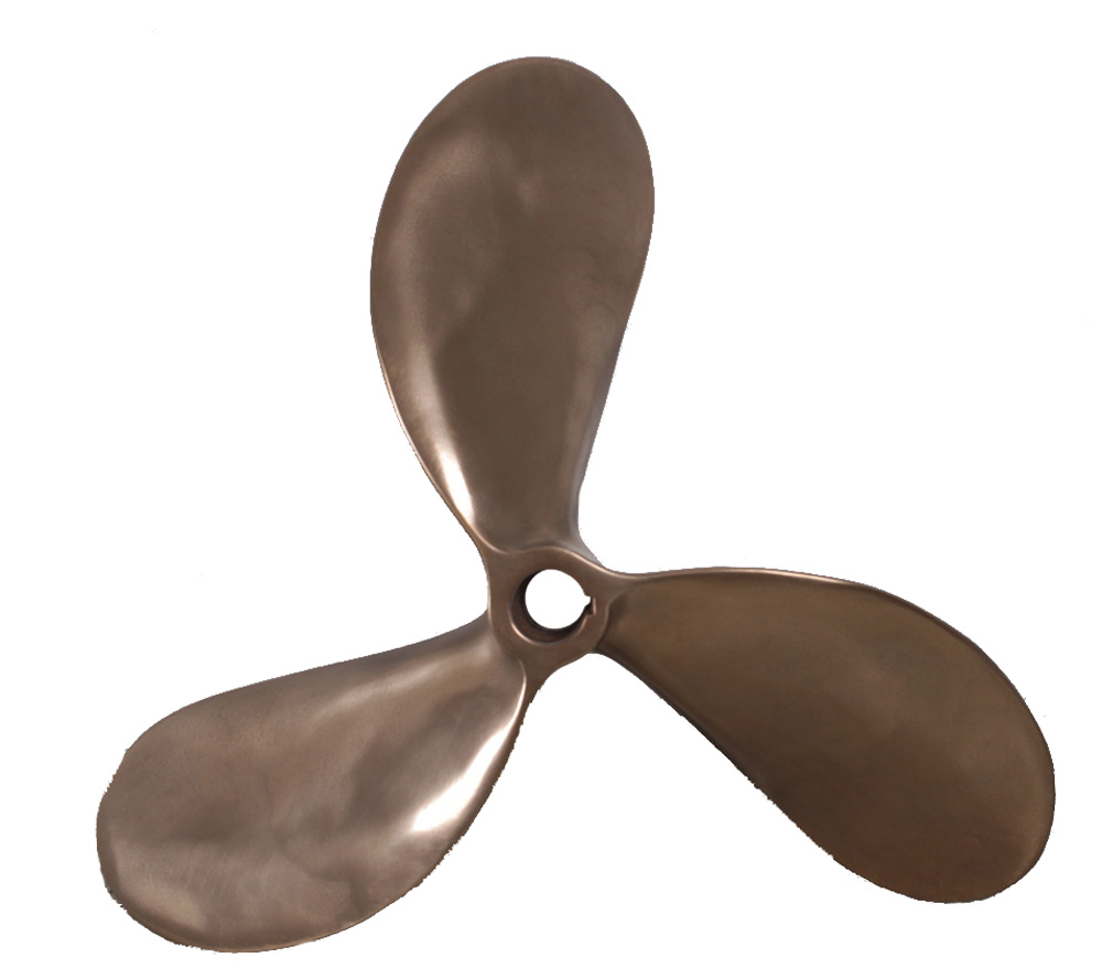 22”Dia Polished Bronze Finish Propeller Figure