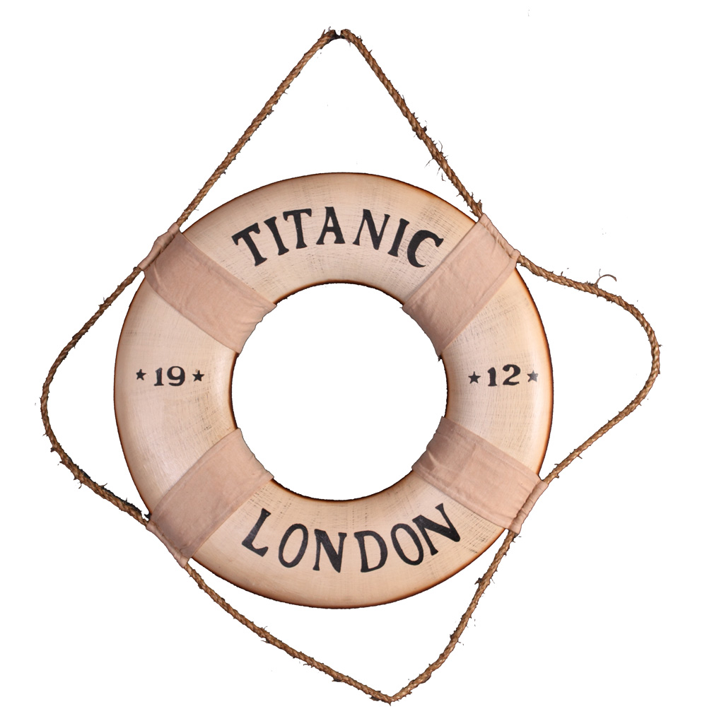 Titanic London Resin Life Ring Replica 18" x 3" x 18"