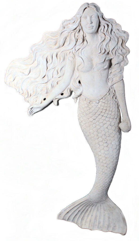 Wall Mermaid Roman Stone Finish