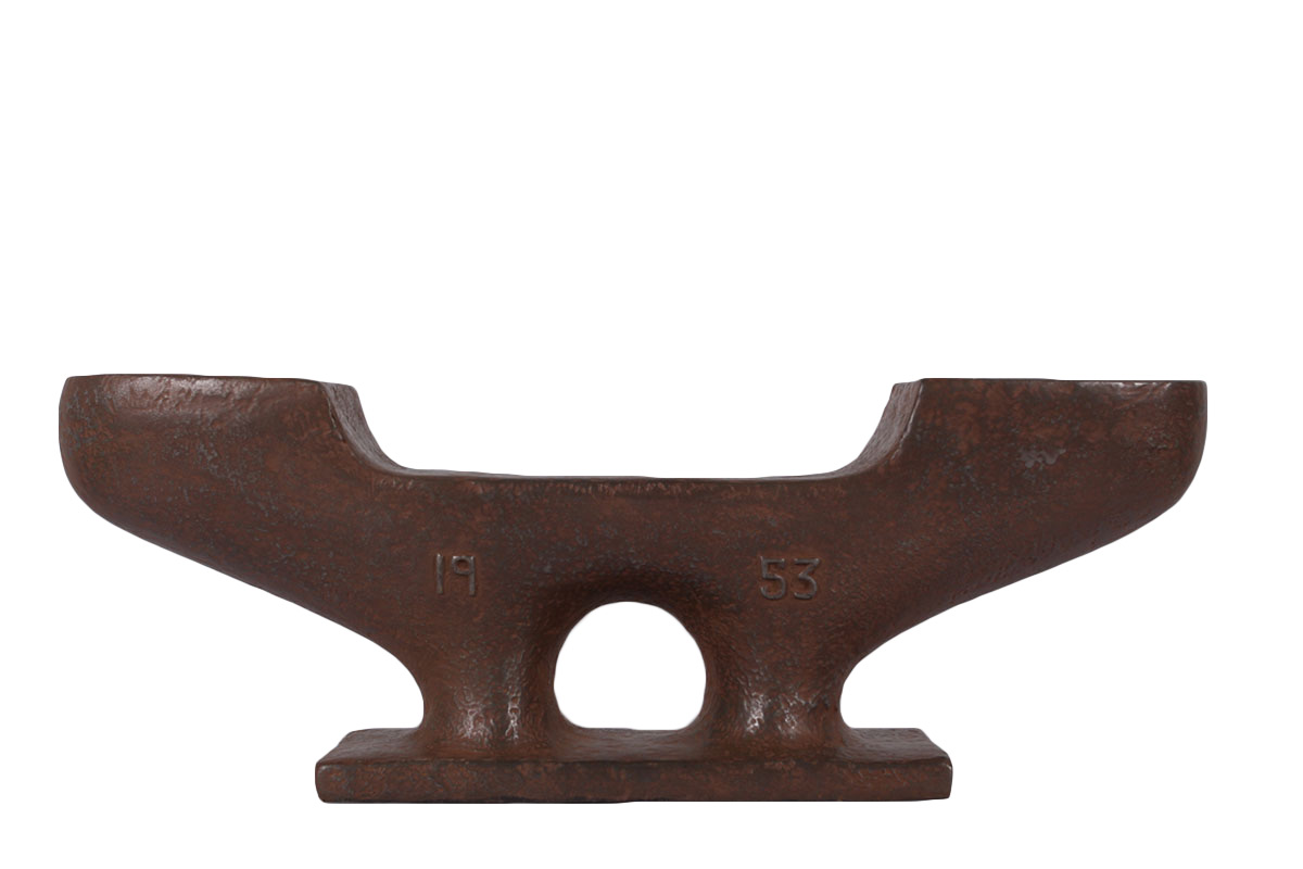 Large Ship Dock Cleat Rust Finish