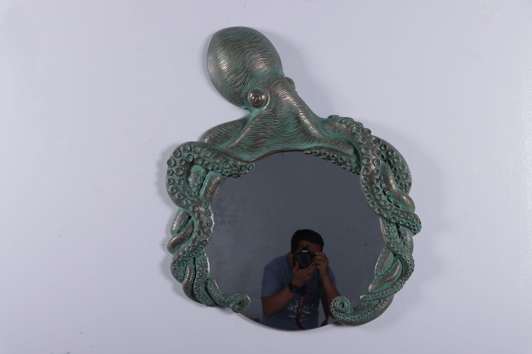 Octopus Mirror Verde Bronze