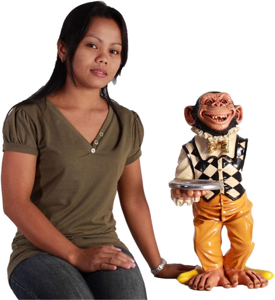 Monkey Butler 21 Inch Sculpture