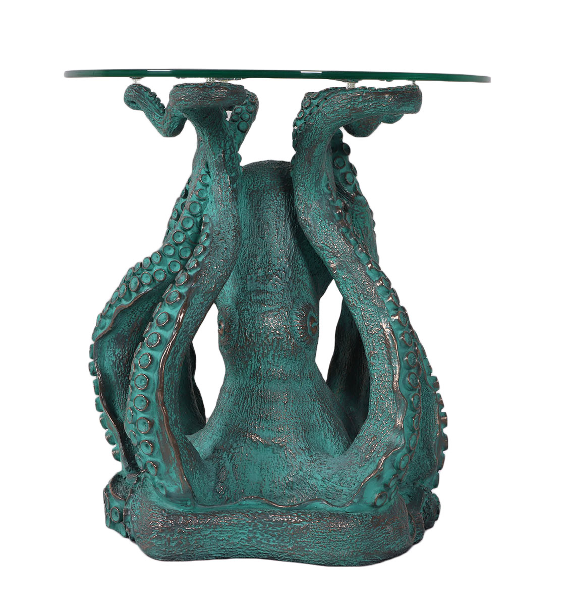 Octopus End Table Verde Bronze